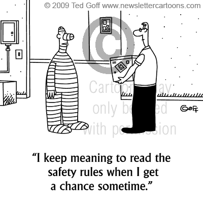 Safetycartoons.com: Ted Goff Safety Cartoons For Your Newsletter