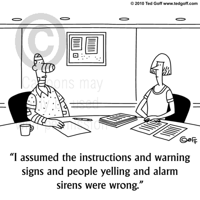 Safetycartoons.com: Ted Goff Safety Cartoons For Your Newsletter